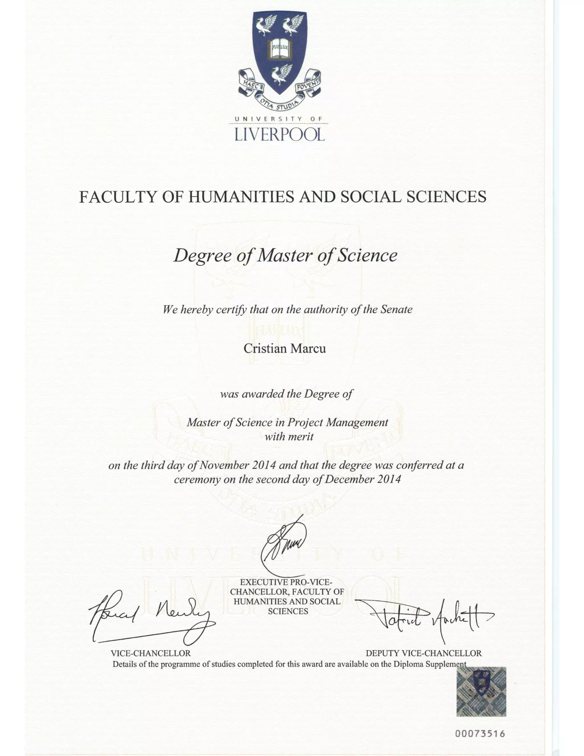 Cristian Marcu MSc PM Diploma. | PDF