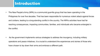 give chance to change: Narrative Inquiry OF NPA Surrenders tuned i | PPT