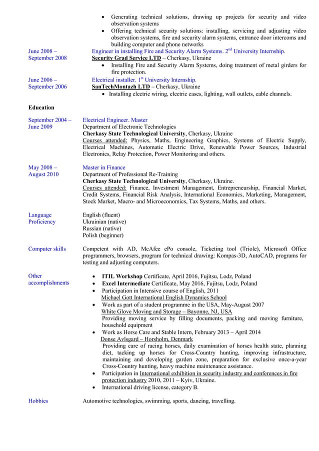 CV Serhii Zhuravlov | PDF | IT and Internet Support | Internet