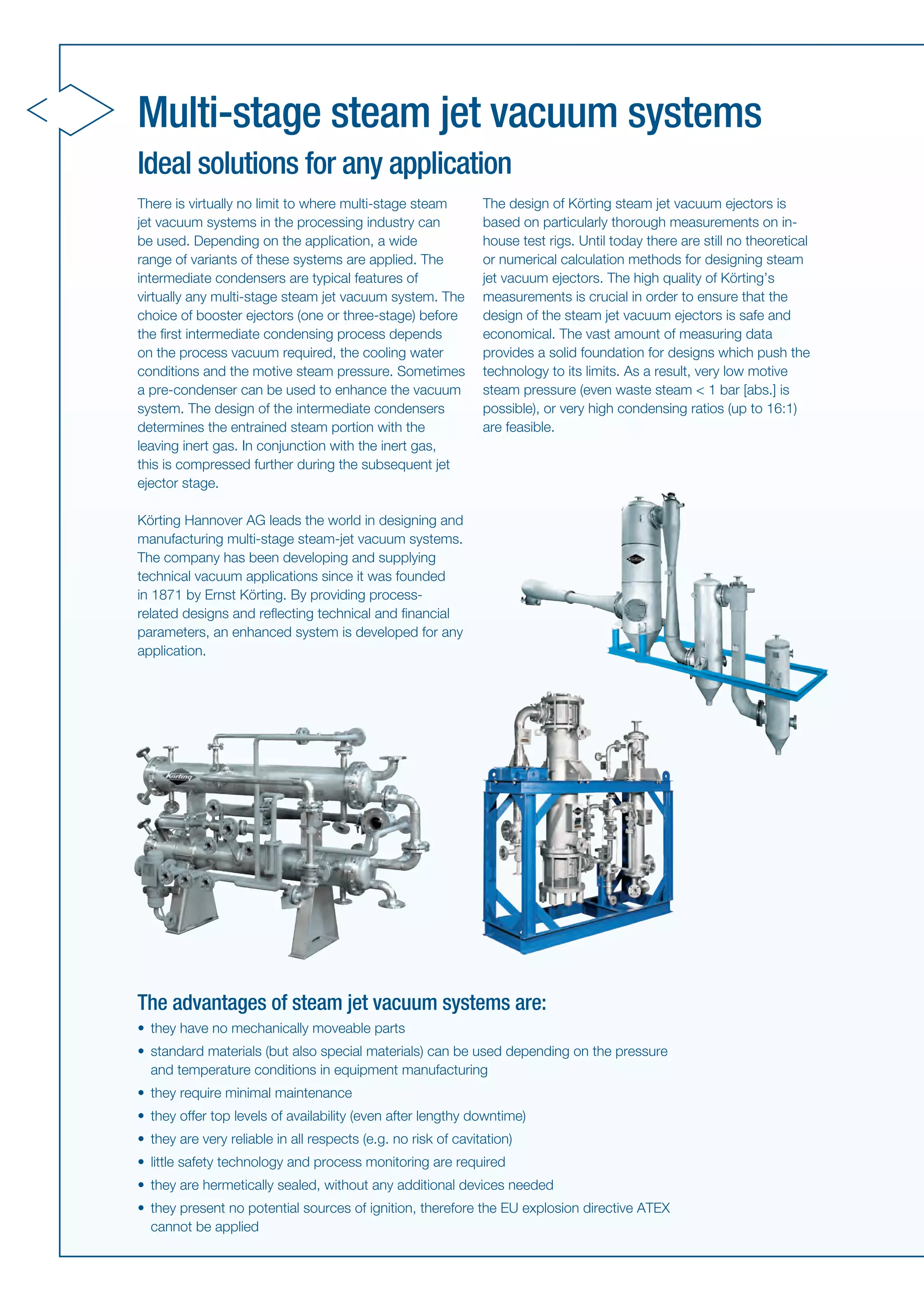 Multi Stage Steam Jet Vacuum Systems | PDF