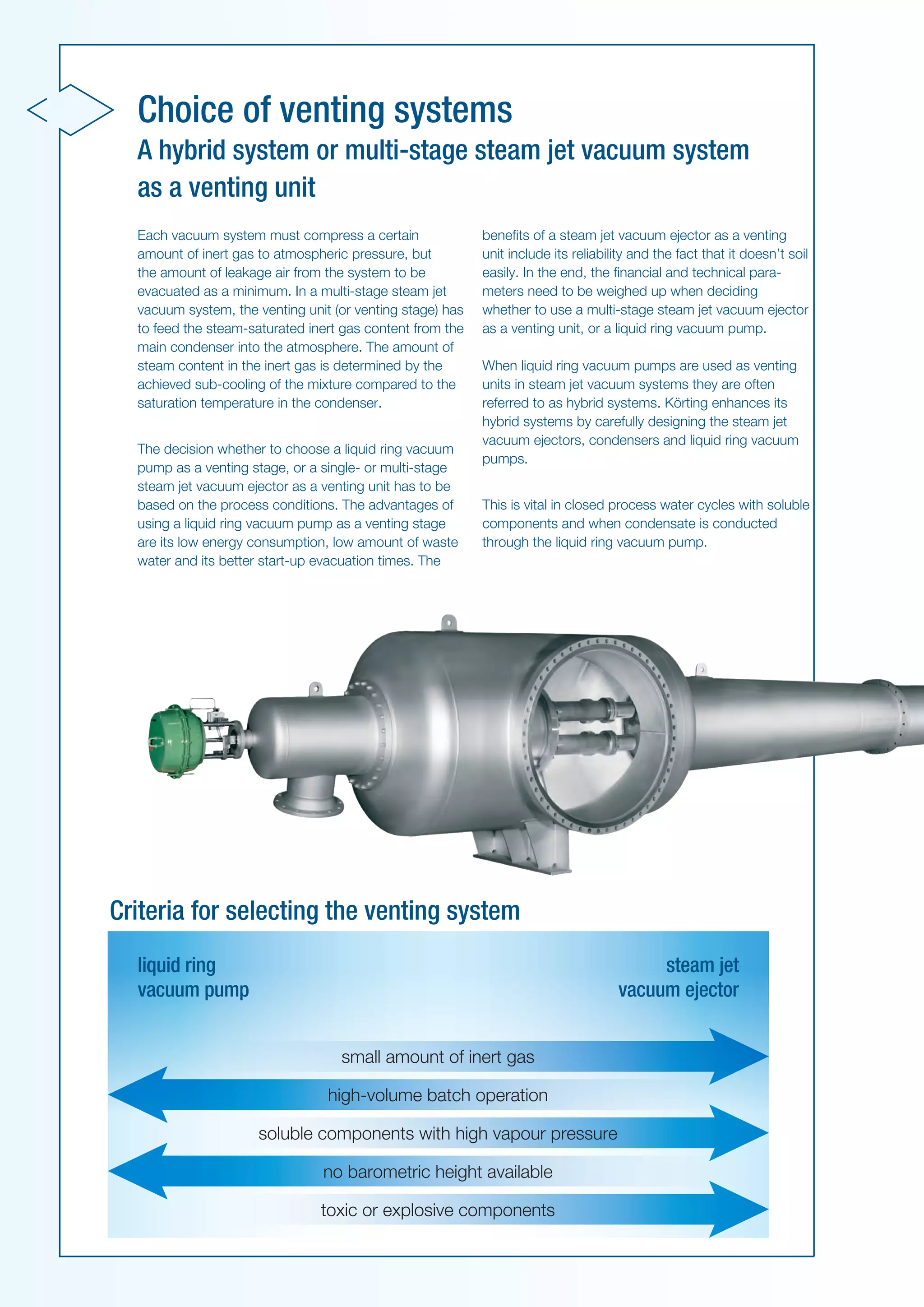 Multi Stage Steam Jet Vacuum Systems | PDF