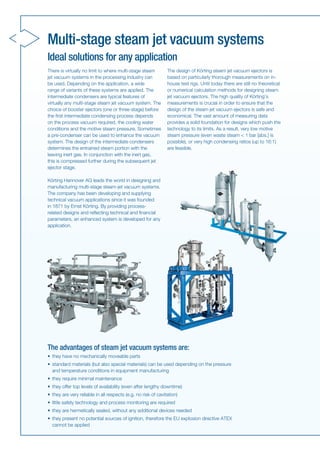 Multi Stage Steam Jet Vacuum Systems | PDF