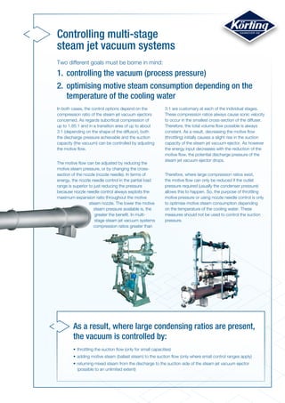 Multi Stage Steam Jet Vacuum Systems | PDF