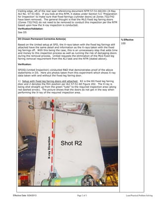 Work Example -- G8D - United Fixed Fairing Door Removal Issue | PDF