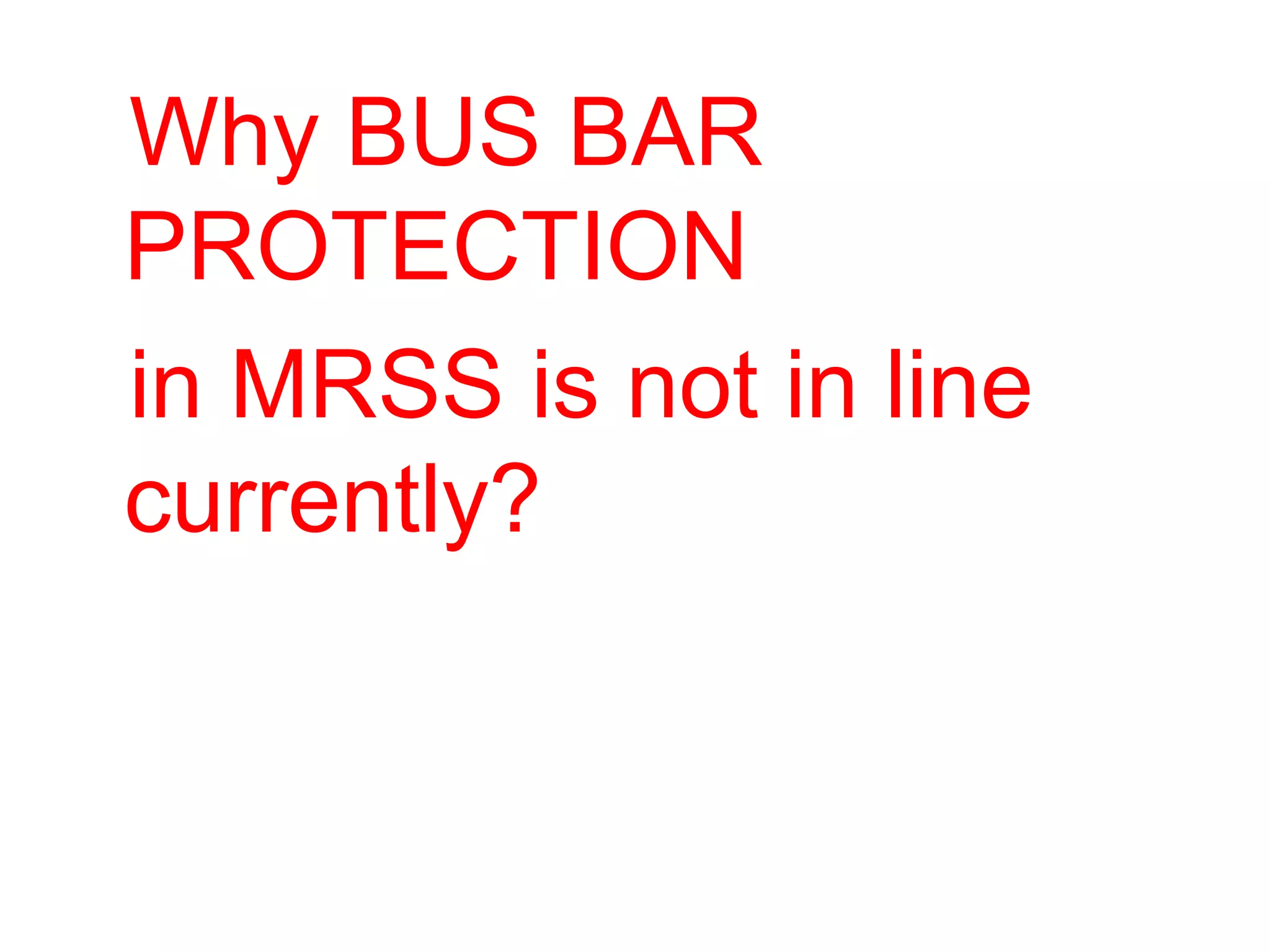 BUSBAR PROTECTION | PPT