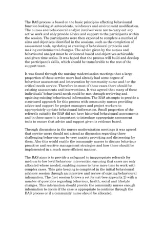 BAS evaluation data | DOC | Parenting Babies and Toddlers | Parenting