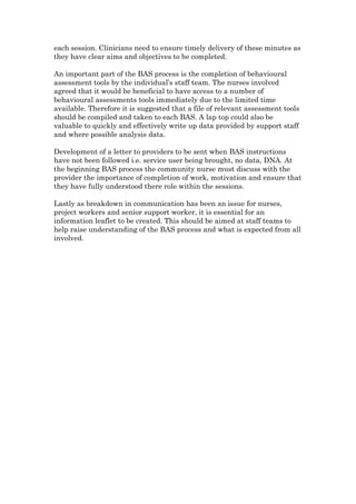 BAS evaluation data | DOC | Parenting Babies and Toddlers | Parenting