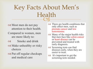 Men's Health Presentation | PPTX