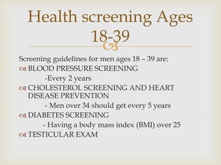 Men's Health Presentation | PPTX