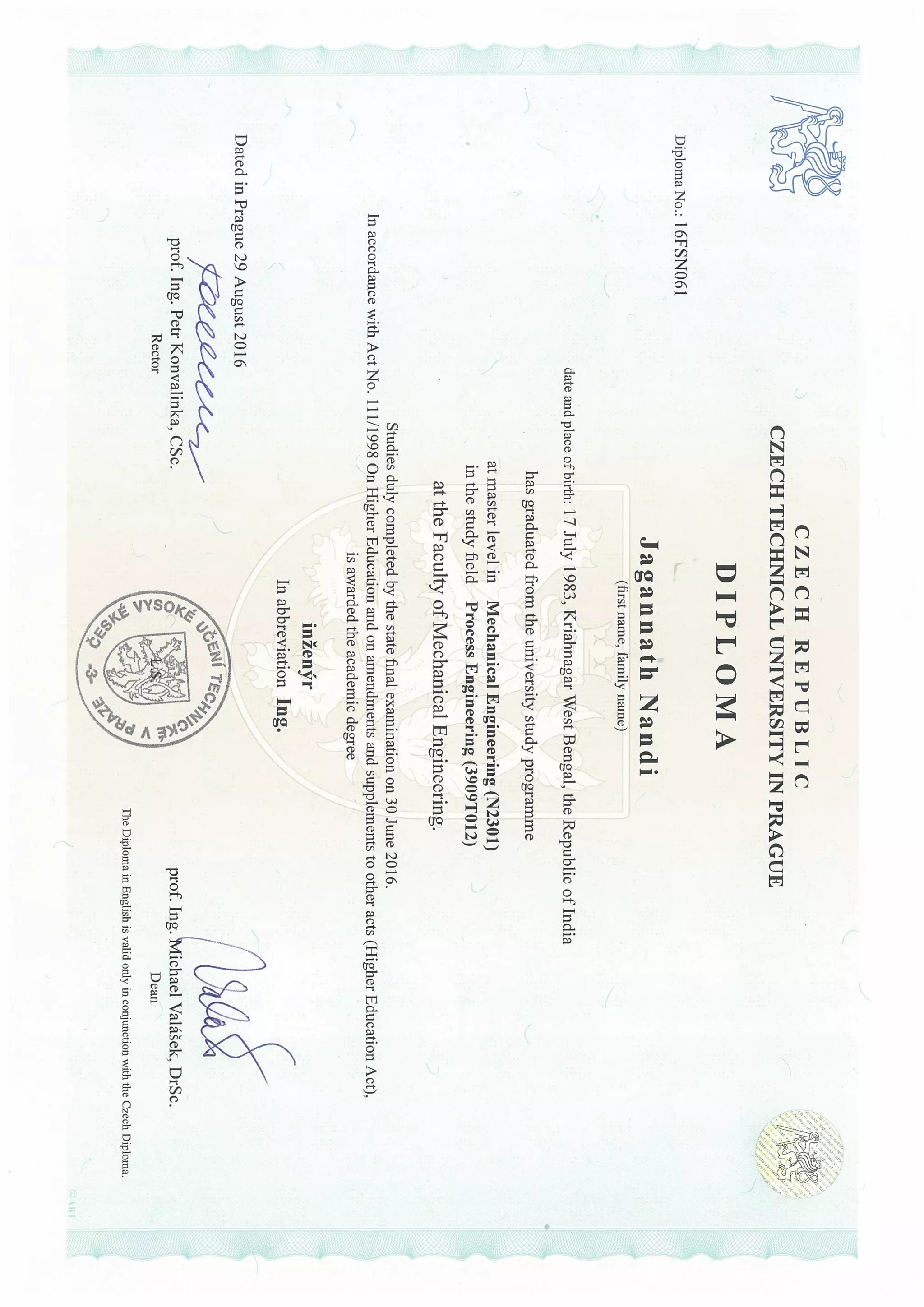 Master Certificate in English | PDF