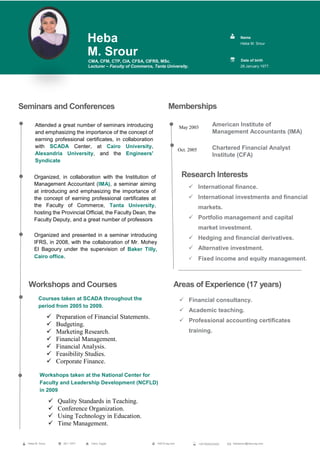 Dr. Heba Srour C.V 2016 | PDF