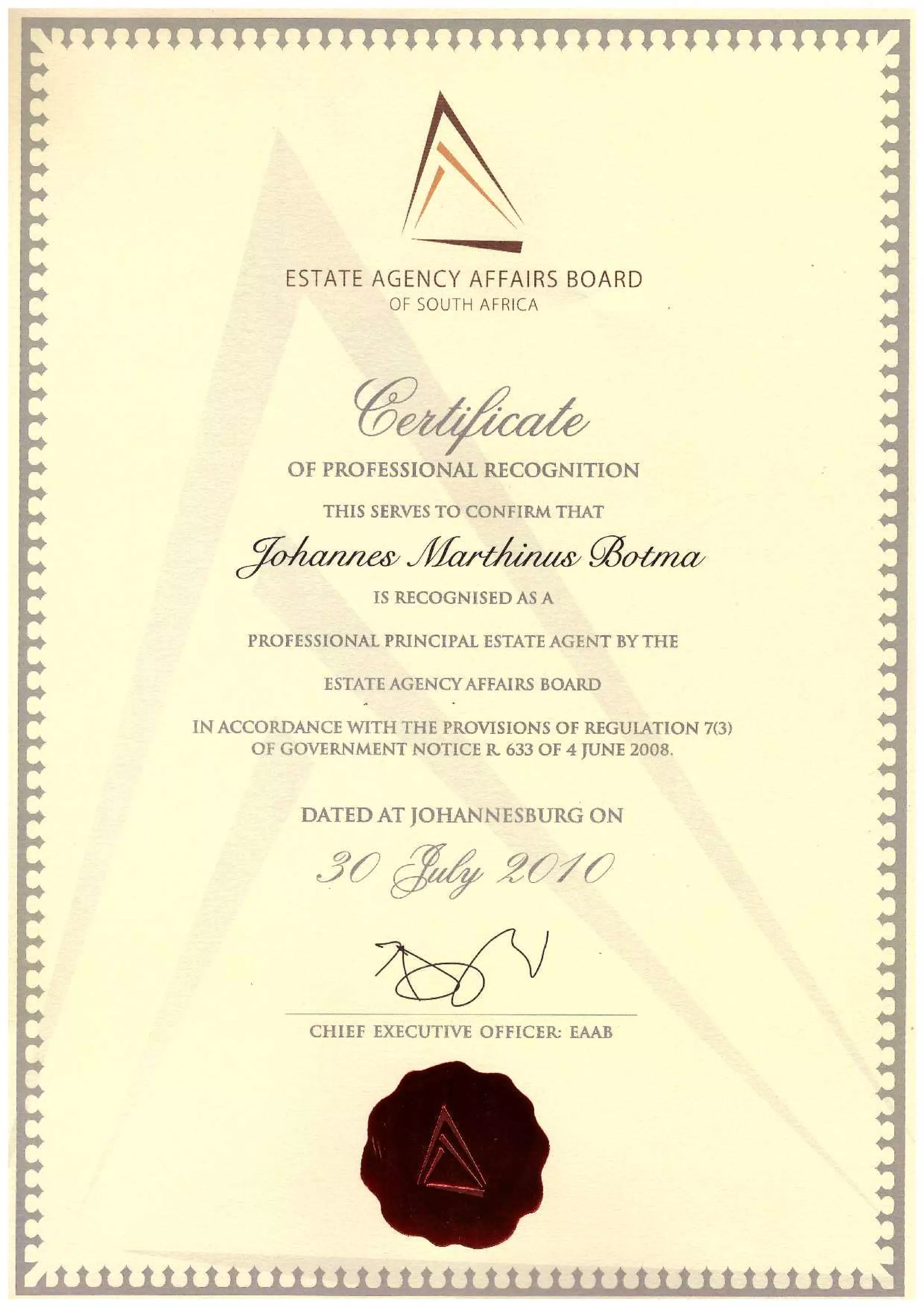 Principal Estate Agent | PDF | Free Download