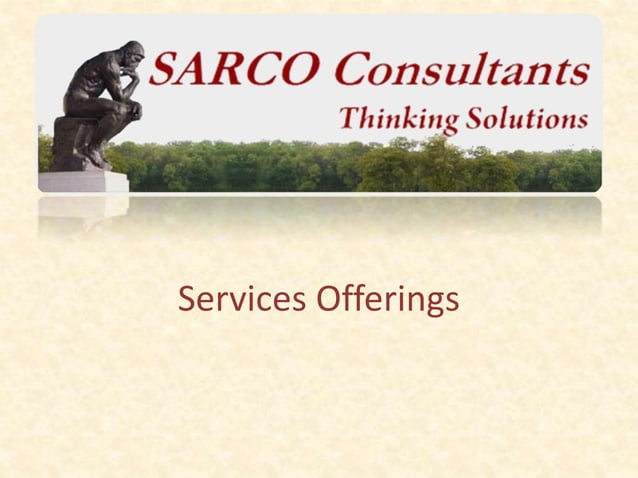 SARCO Services | PPT