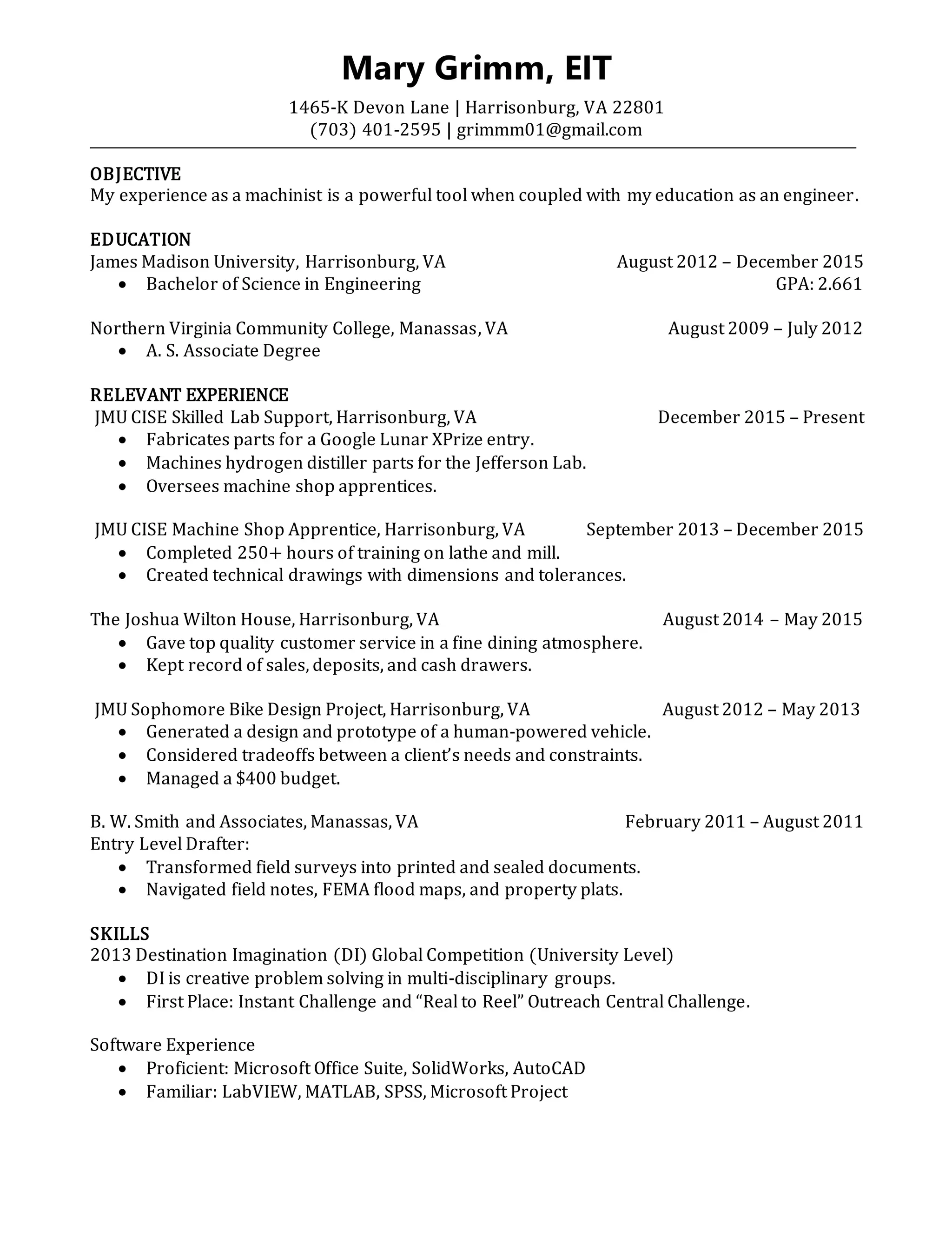 MG Resume 2016 | DOCX