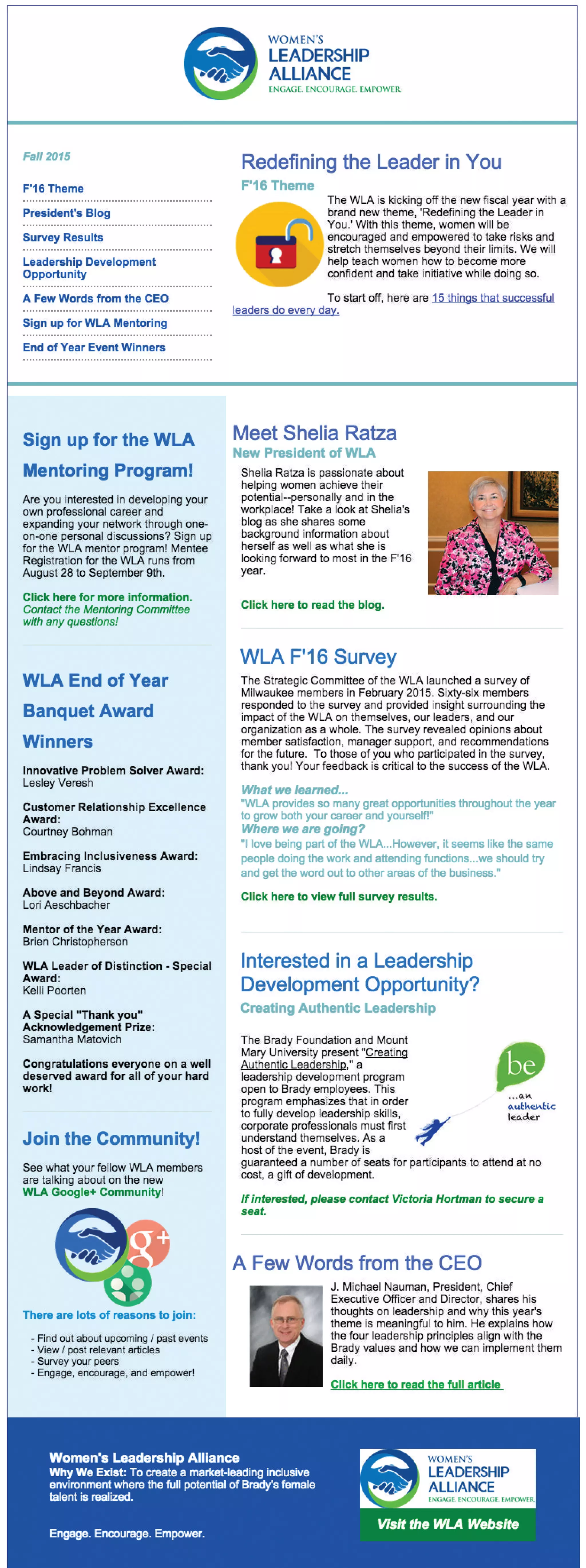 WLA Fall Newletter | PDF