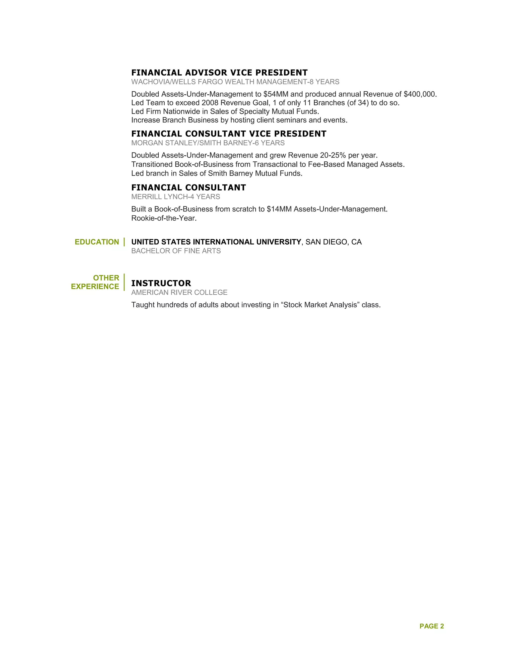 Jim Resume 9-15 | PDF