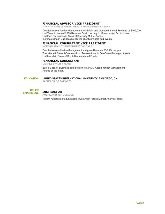 Jim Resume 9-15 | PDF