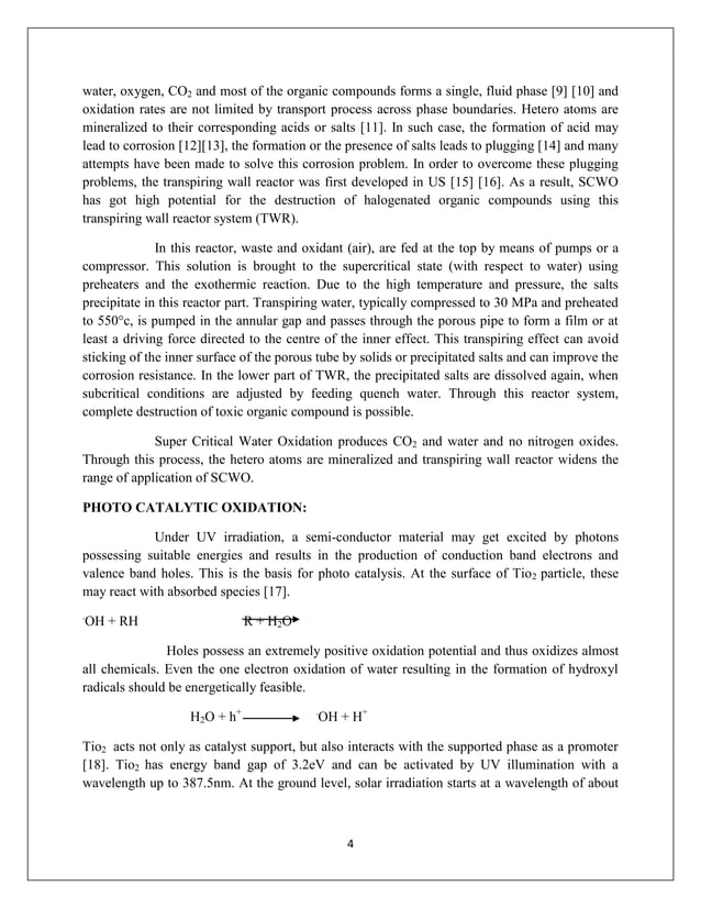 advanced oxidation process | PDF