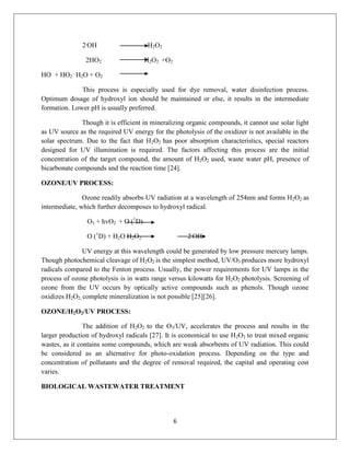 advanced oxidation process | PDF
