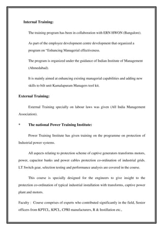 PROJECT - TRAINING AND DEVELOPMENT | PDF