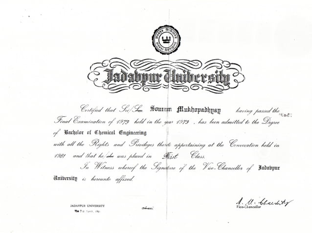 Engineering Degree Certificate | PDF | Education