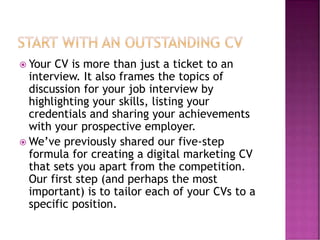 7 effective interview tips for any digital marketing job | PDF
