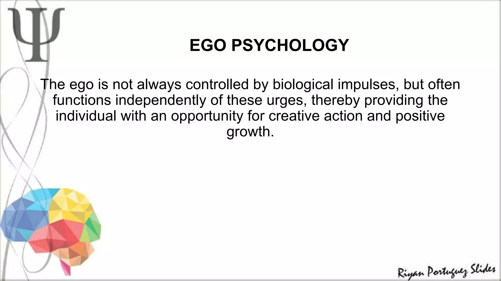 7 ego psychology | PPTX