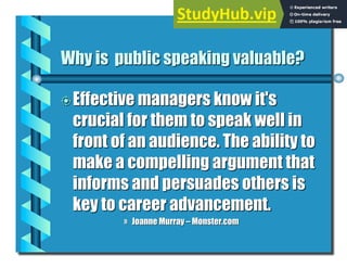 7 Element Of Speaking | PDF