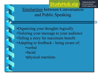 7 Element Of Speaking | PDF