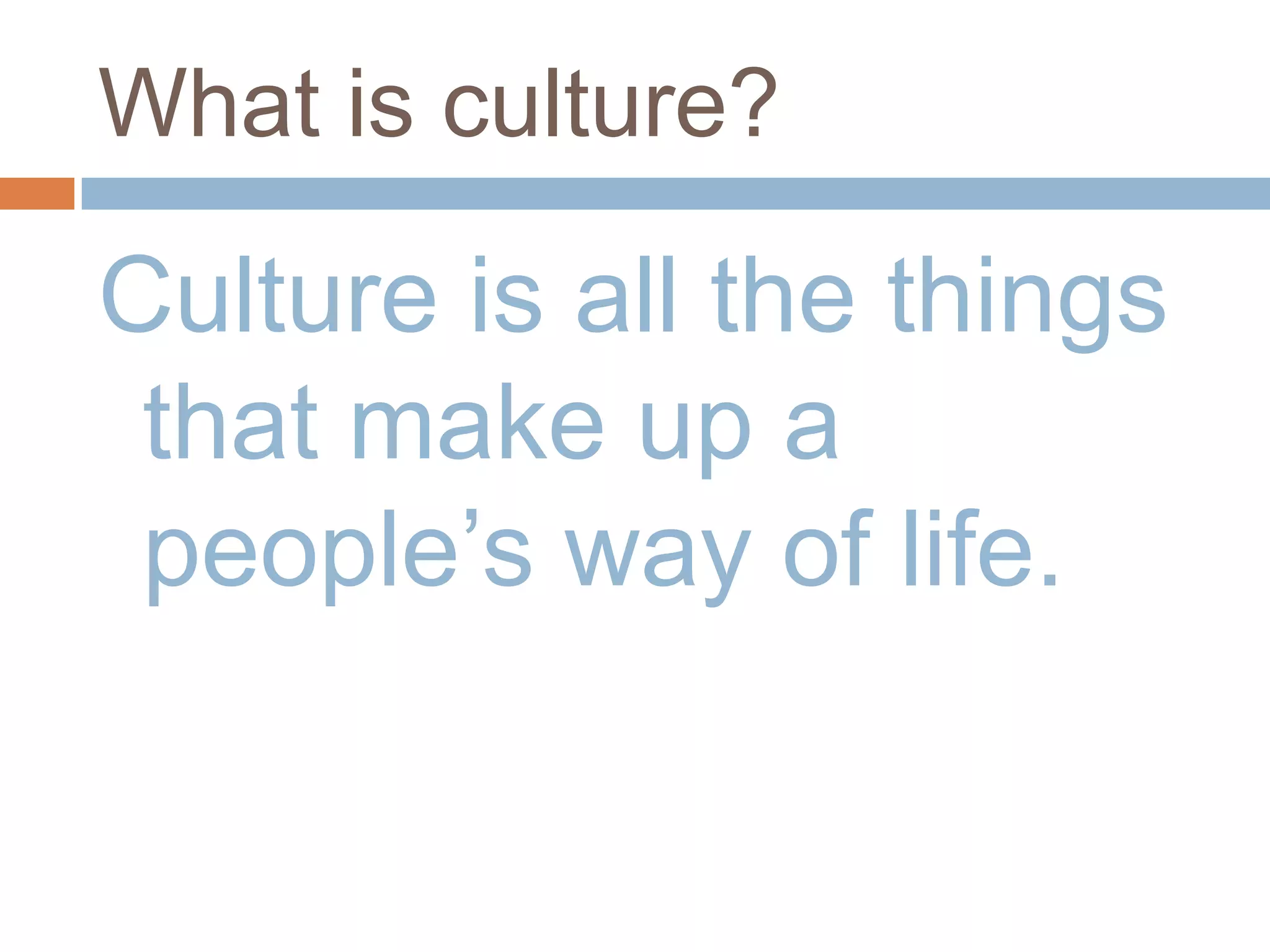 7 Traits of Culture | PPT