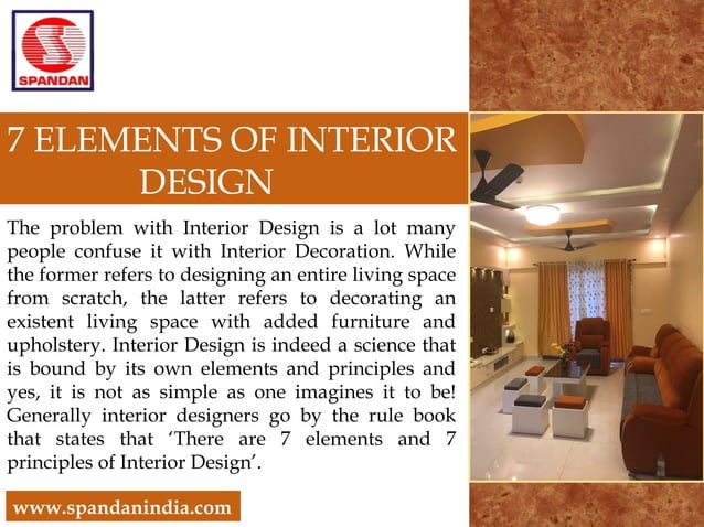 7 elements of interior | PPT
