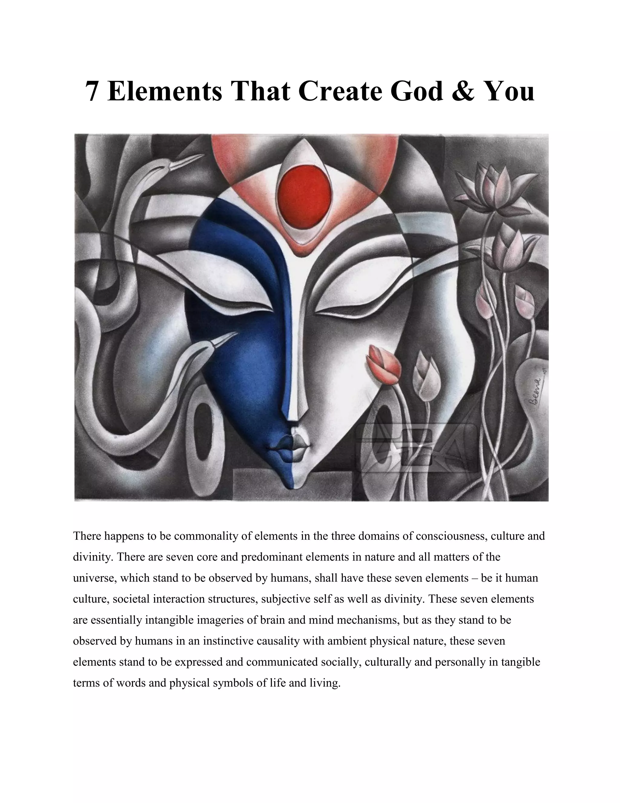 7 Elements That Create God & You | PDF