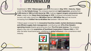 7eleven - Supply Chain Case study, supply chain strategies | PPTX