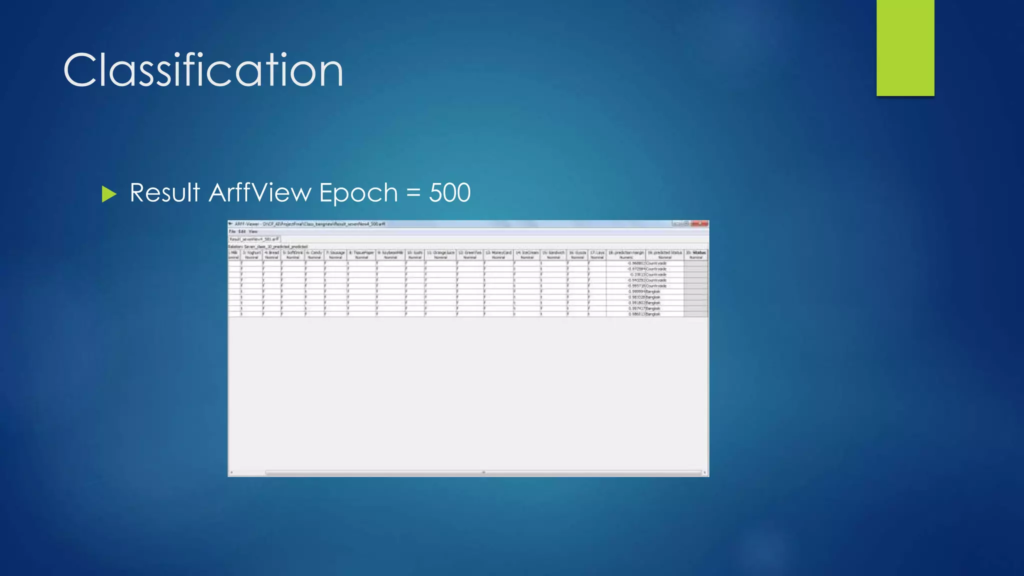 การวิเคราะห์ข้อมูลใบเสร็จ7-elevenด้วย WEKA | PPTX