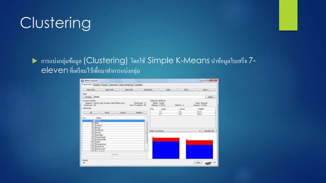 การวิเคราะห์ข้อมูลใบเสร็จ7-elevenด้วย WEKA | PPTX