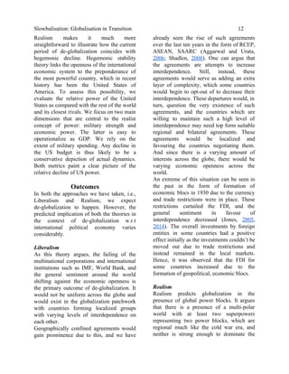 Slowbalisation: Globalisation in Transition | PDF