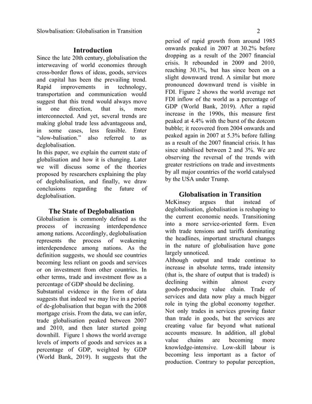 Slowbalisation: Globalisation in Transition | PDF