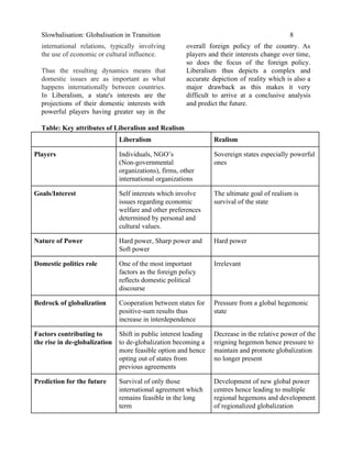 Slowbalisation: Globalisation in Transition | PDF