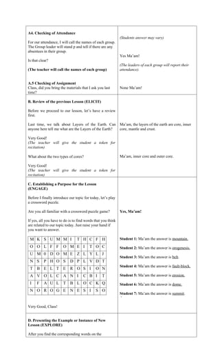 Mountains lesson plan for grade 10 daidh | DOCX