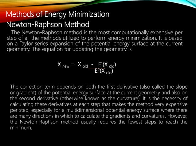 Energy minimization | PPTX