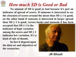 Standard Deviation (Meaning, Characteristics and Calculation) | PPSX