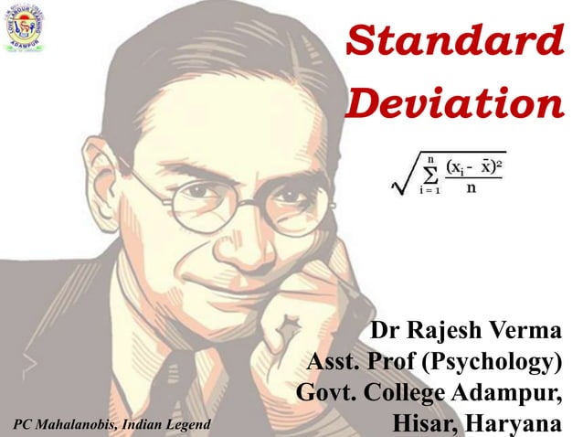standard deviation: an introduction | PPTX