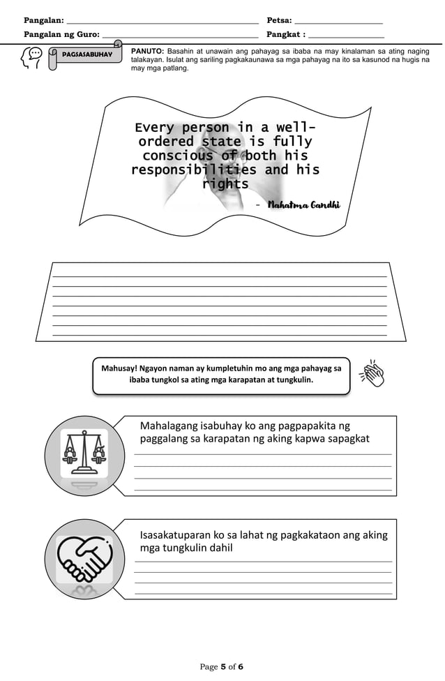 7 ESP 9 - Week 2.pdf values education module | PDF