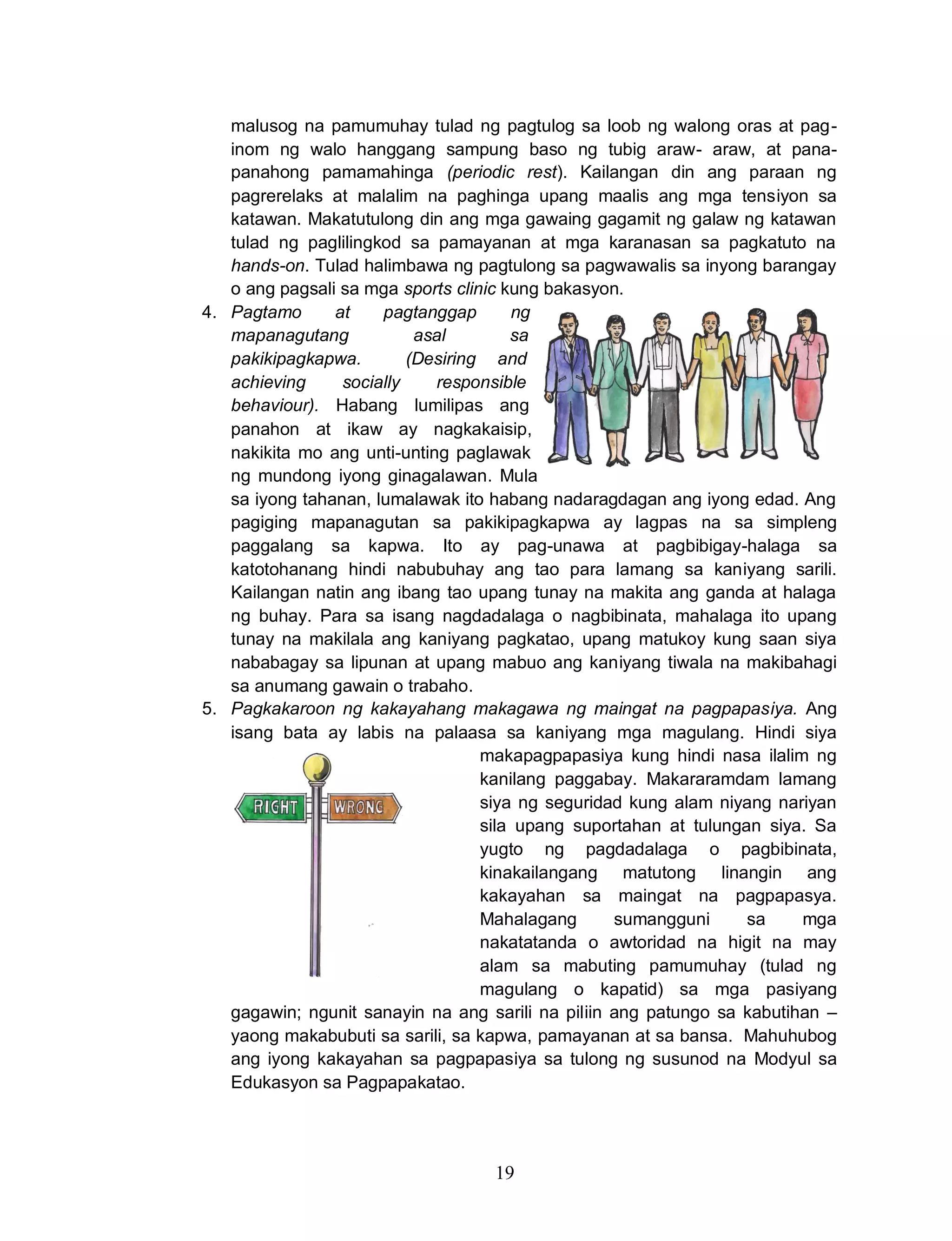 Grade 7 Learning Module in Edukasyon sa Pagpapakatao (Quarter 1 to 4) | PDF