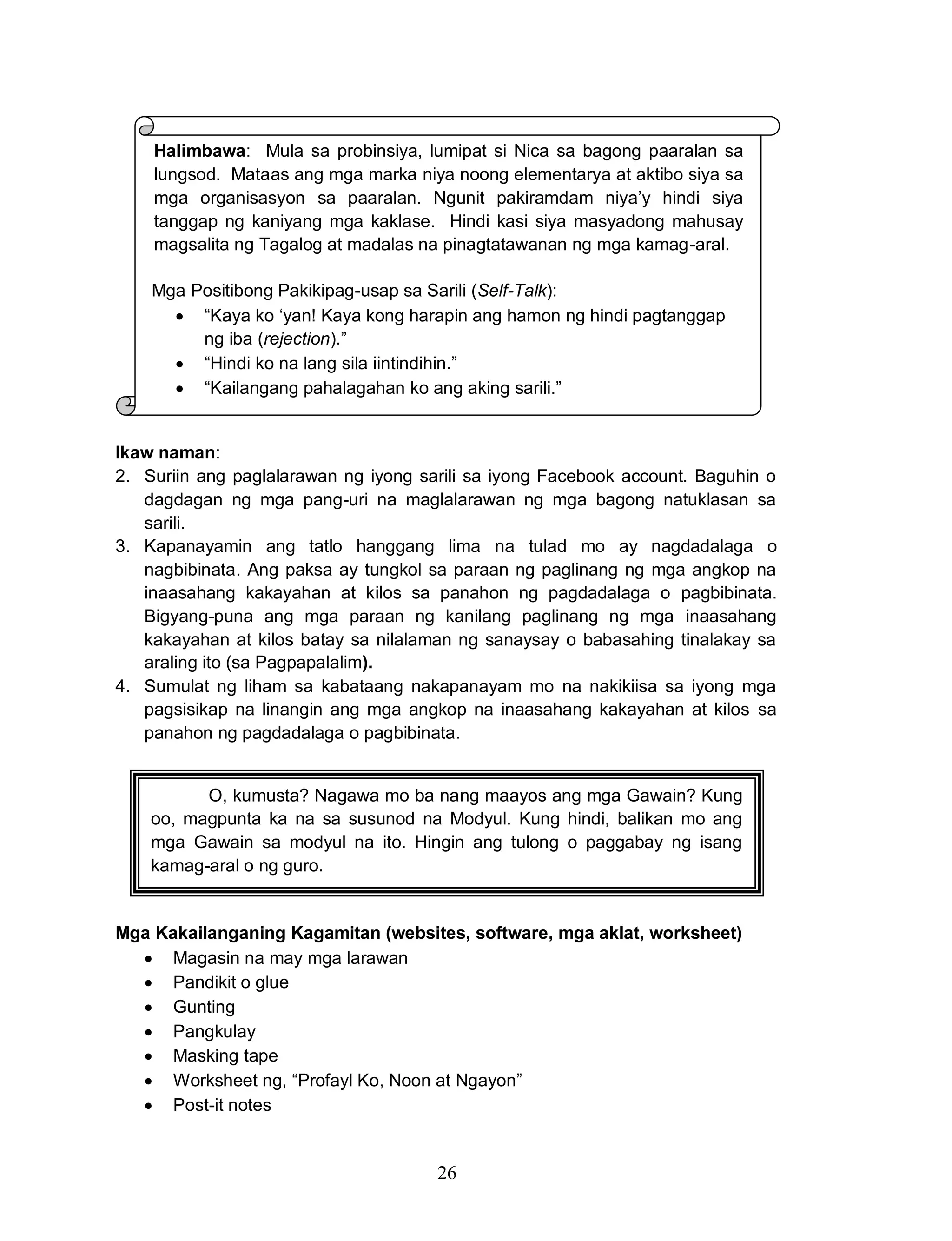 Grade 7 Learning Module in Edukasyon sa Pagpapakatao (Quarter 1 to 4) | PDF