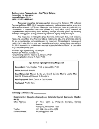 Grade 7 Learning Module in Edukasyon sa Pagpapakatao (Quarter 1 to 4) | PDF