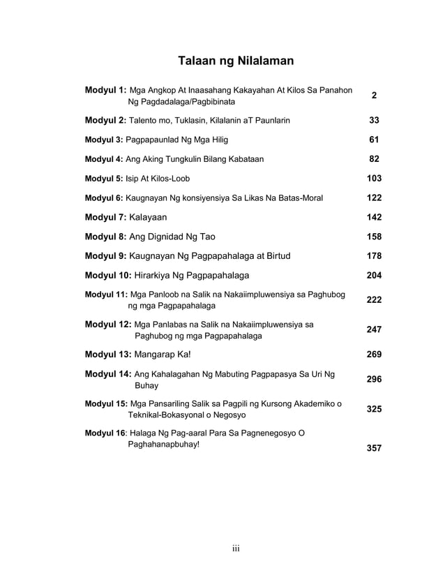 Grade 7 Learning Module in Edukasyon sa Pagpapakatao (Quarter 1 to 4) | PDF