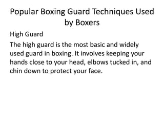 7 Essential Boxing Guard Types for Beginners: Ultimate Guide | PPTX ...