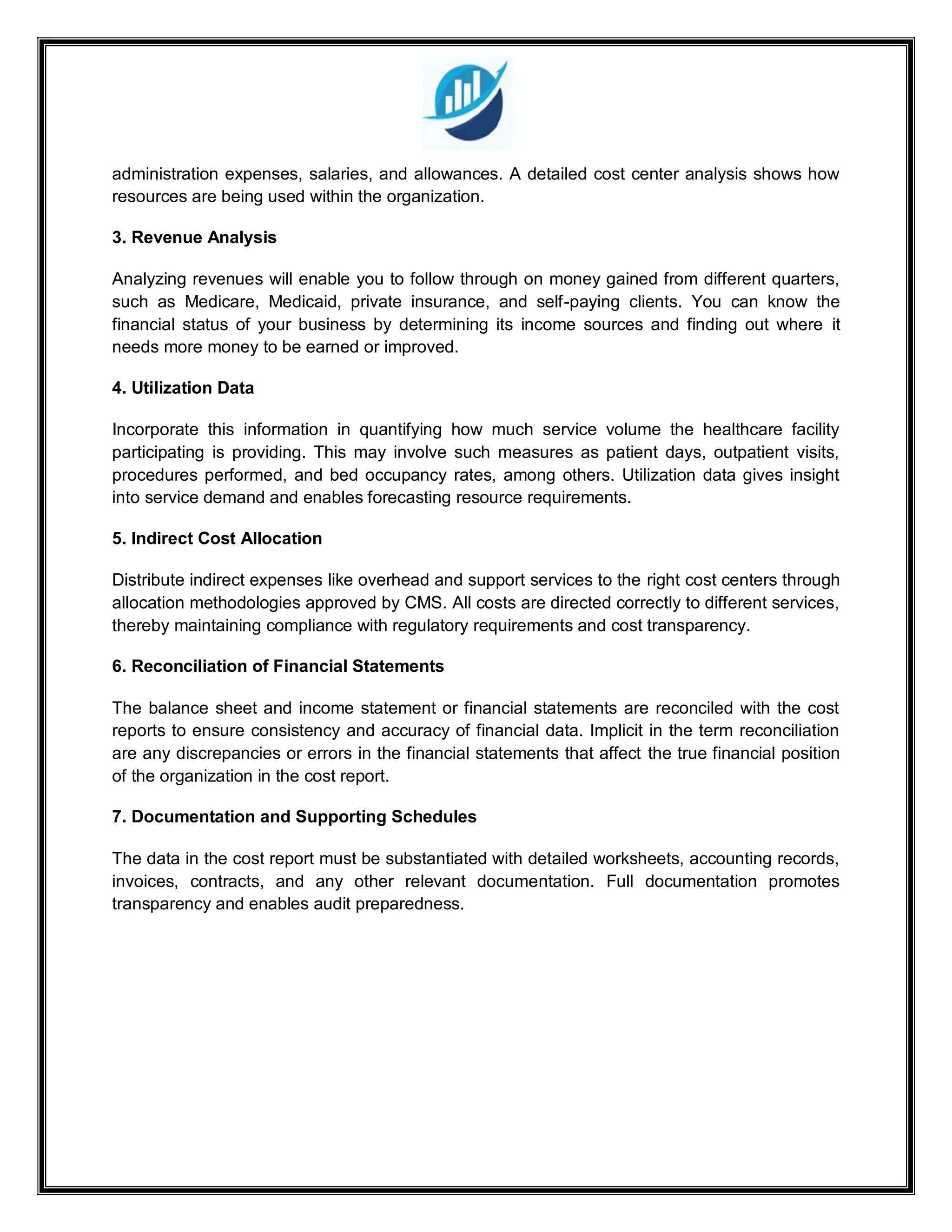 7 Essential Components of a Well-Prepared CMS Cost Reports | PDF