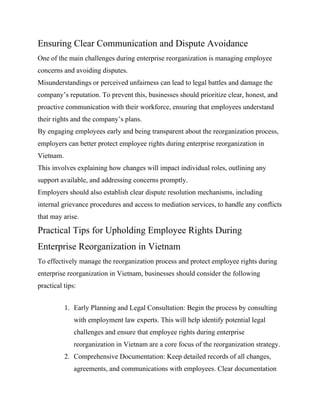 7 Essential Tips to Safeguard Employee Rights During Enterprise ...